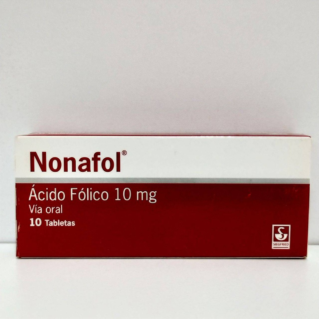 Nonafol 10 Mg X 10 Tabletas (Acido Folic) | Farmacia Paseo Paraparal C.A